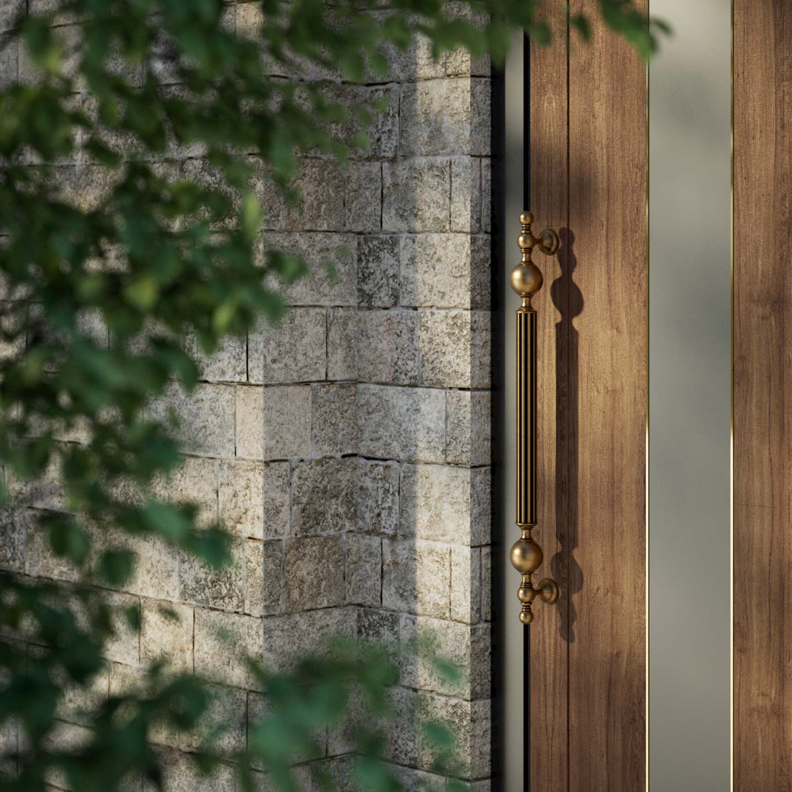 Elegant Brass Pull Handles Made in Italy | Ghidini 1849